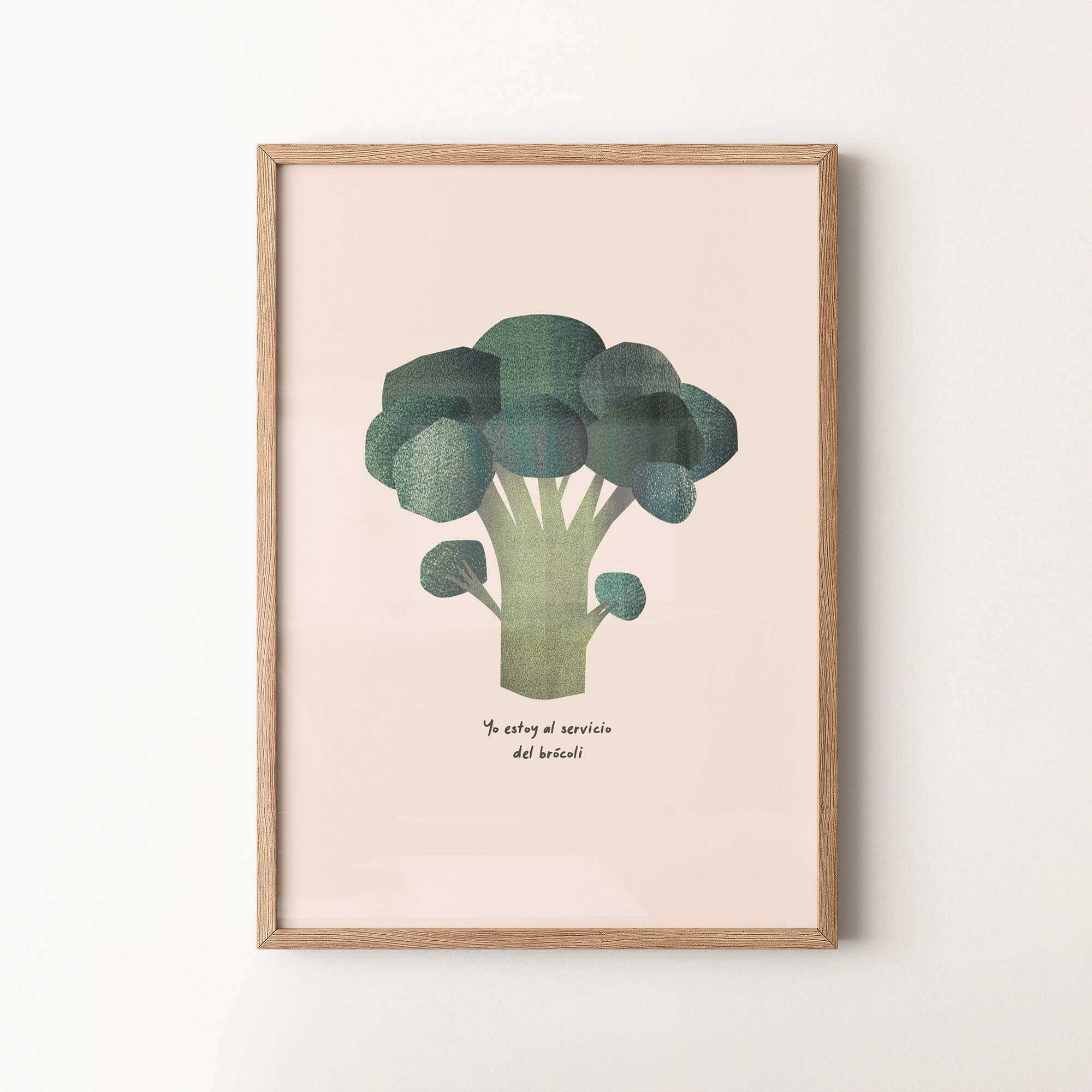 Estoy al servicio del brócoli. Póster. – Charuca