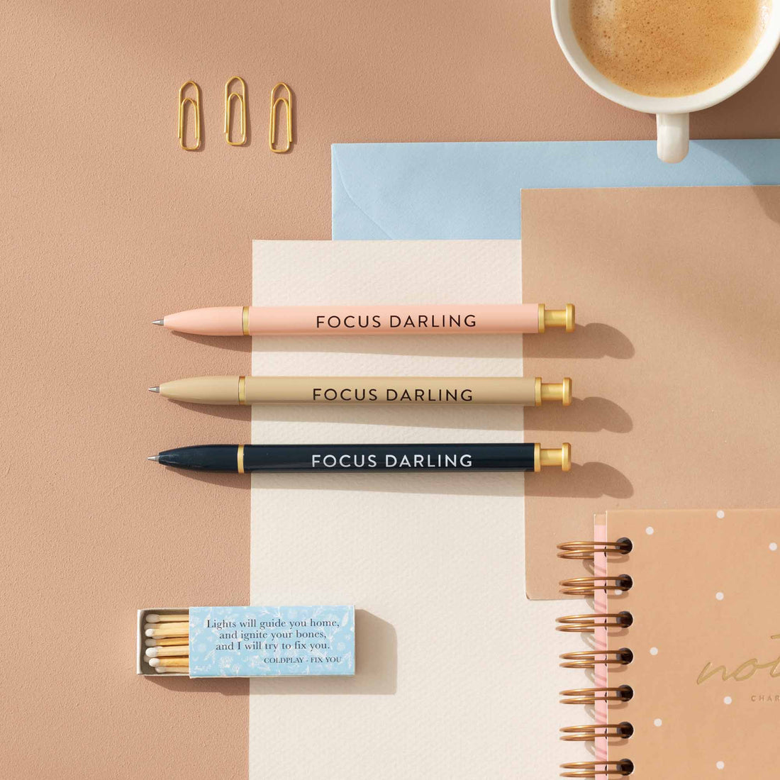 Bolígrafo Focus darling. Latte. – Charuca